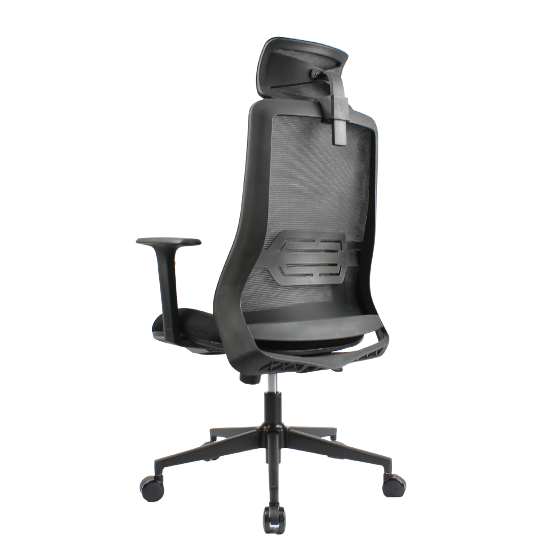 Hadid High Back Black Chair - Officescale