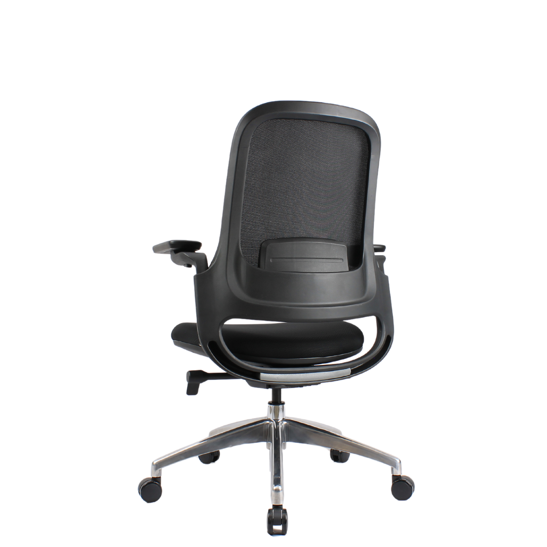 Senna Mid Back Black Chair - Officescale