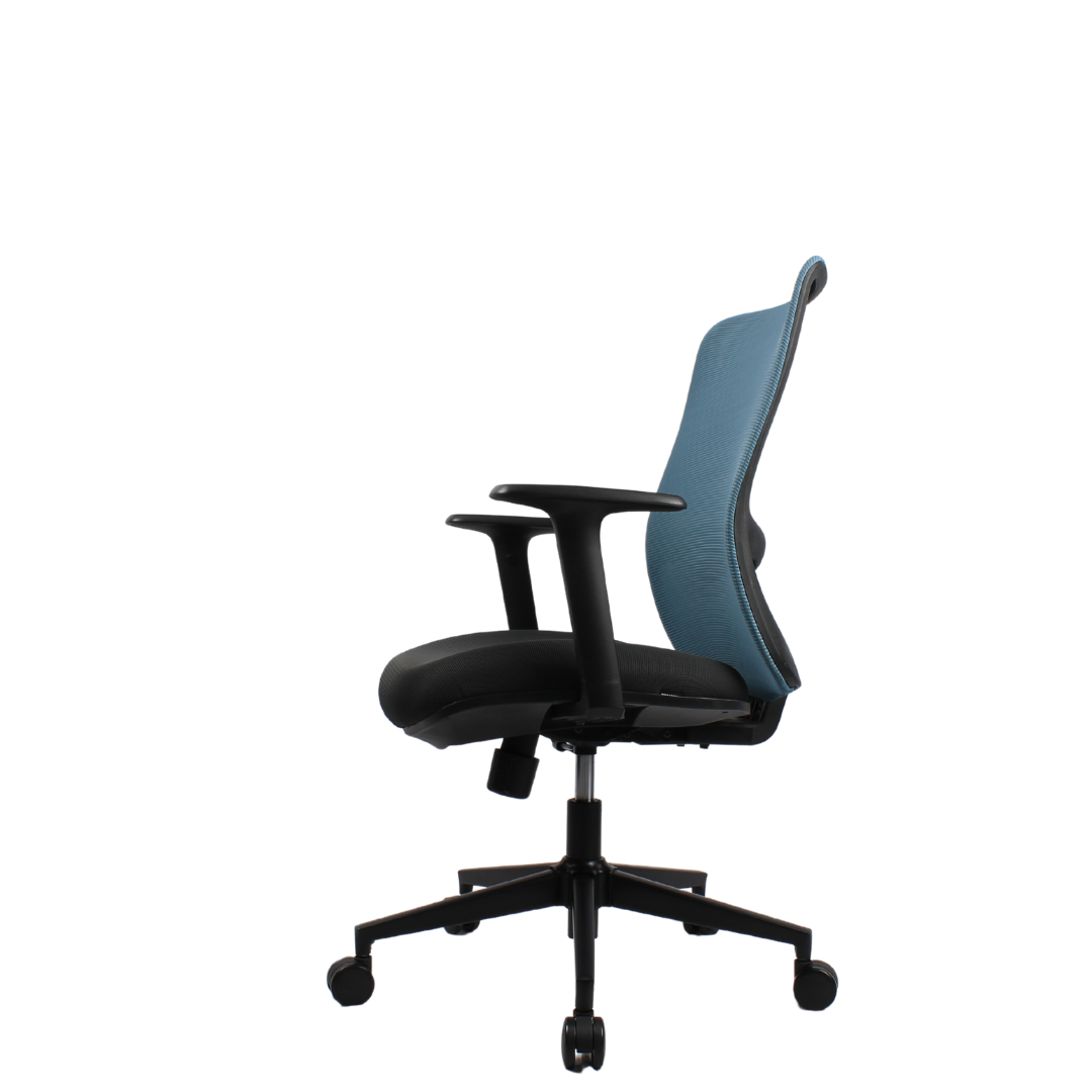 Orca Mid Back Grey Blue Chair - Officescale