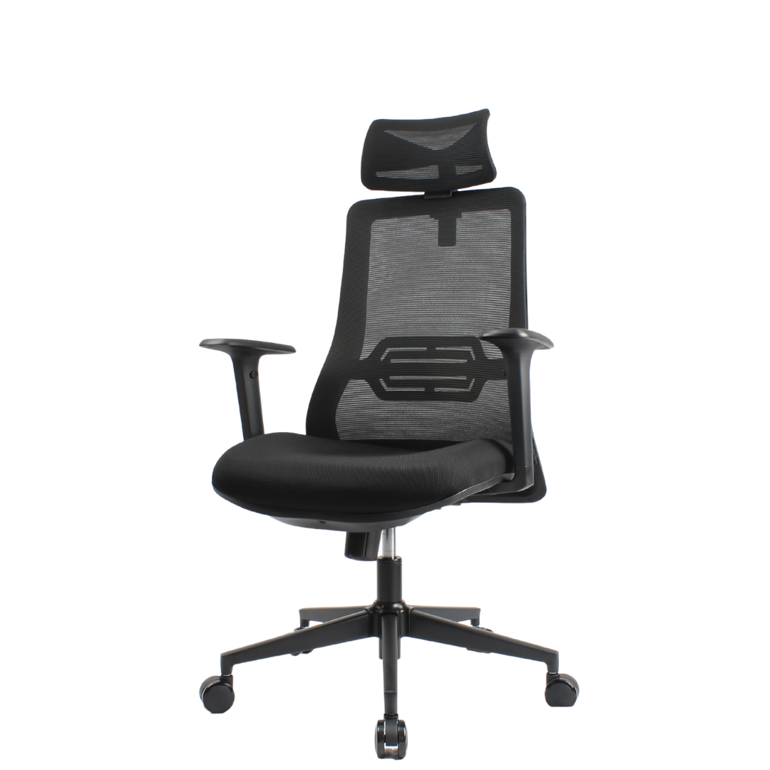 Hadid High Back Black Chair - Officescale