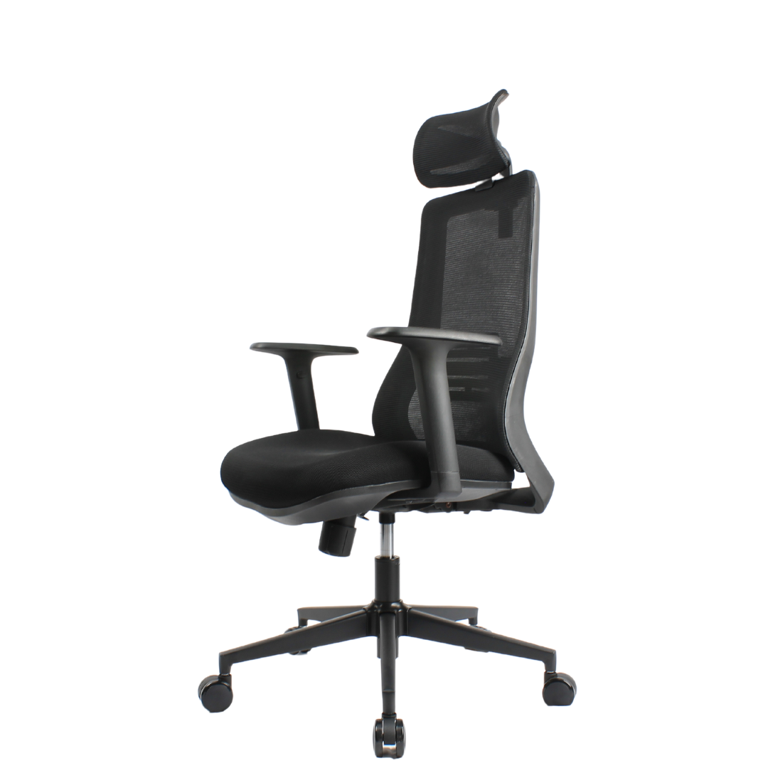 Hadid High Back Black Chair - Officescale