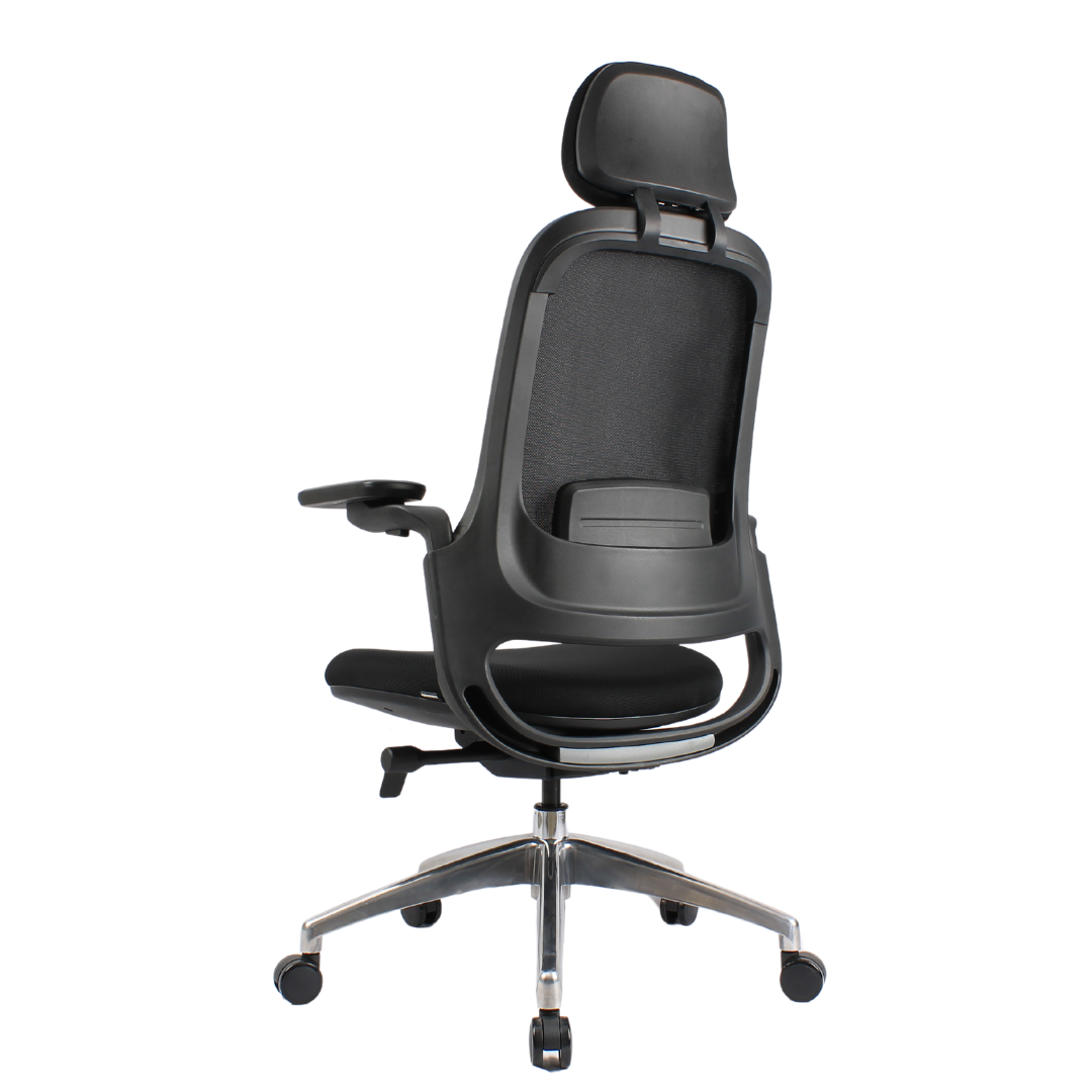 Senna High Back Black Chair - Officescale